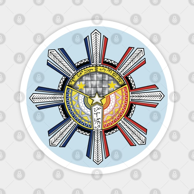 Philippine Sun / Baybayin word Lupang Hinirang Pilipinas (Chosen land ...